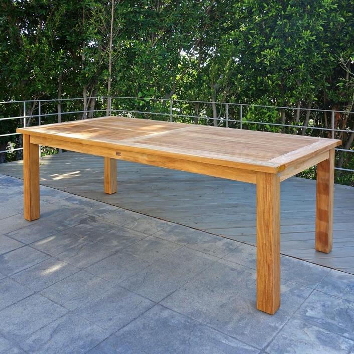 Teak Rectangular Dining Table - IKsun Teak Patio Furniture SALE